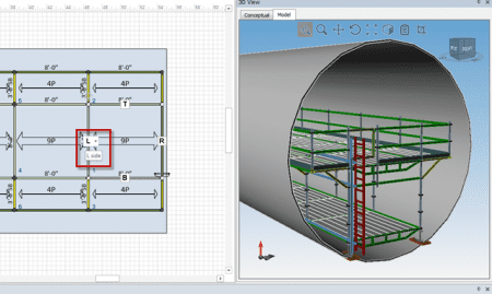 How to Design a Scaffold Inside a Pipe