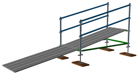 Create a Scaffold with Sloped Deck Ramp in Avontus Designer